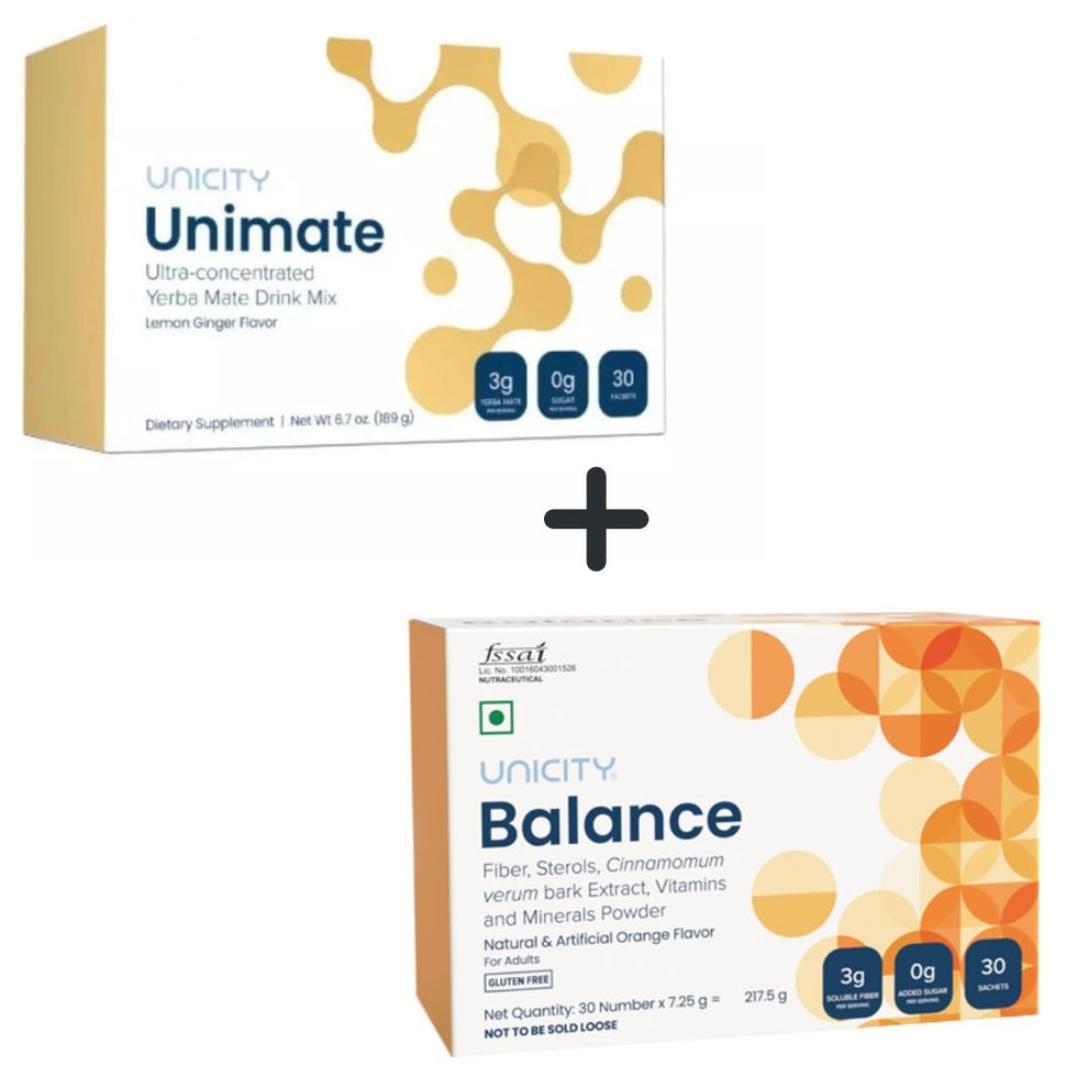 Unicity Unimate Lemon Ginger (30 Sachets) and Unicity Balance (30 Sach ...